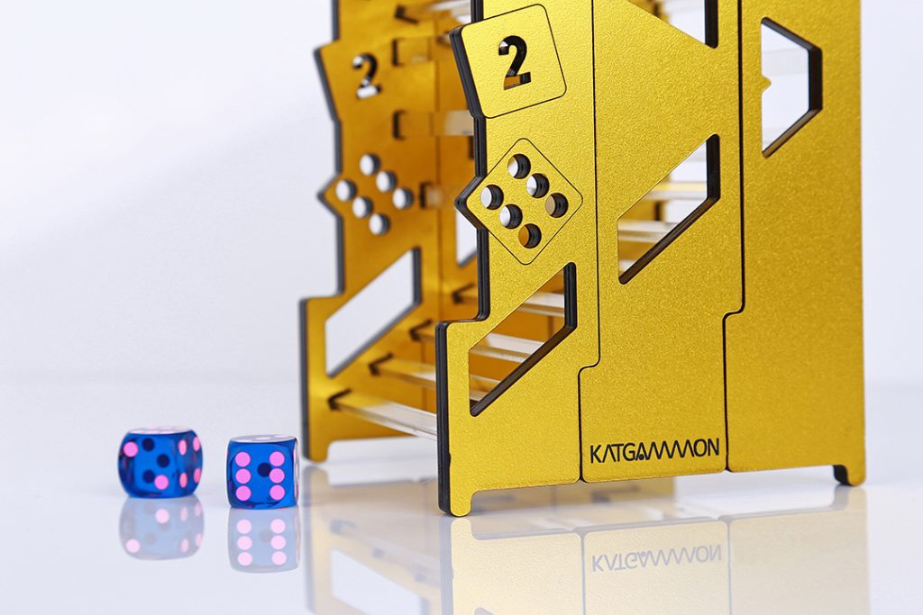 Golden Baffle Box - KATGAMMON | Backgammon Equipment