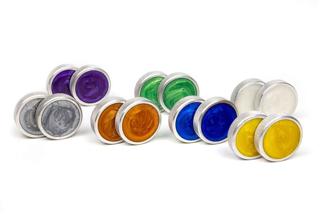 Metal Edge Checkers (Textured Edge) - KATGAMMON | Backgammon Equipment