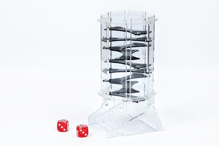 Spiral Cylinder Dice Tower - KATGAMMON | Backgammon Equipment