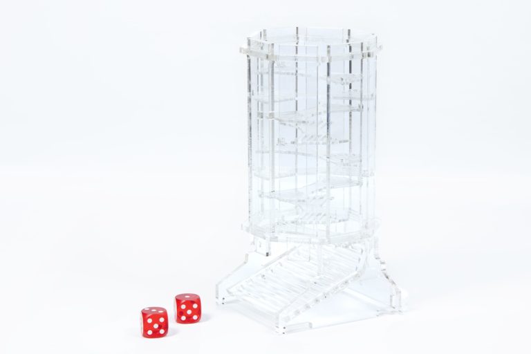 Spiral Cylinder Dice Tower - KATGAMMON | Backgammon Equipment